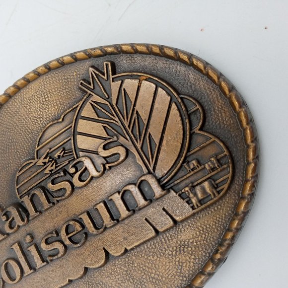 Accessories | Kansas Coliseum Belt Buckle Vintage Ks Fairgrounds Park ...
